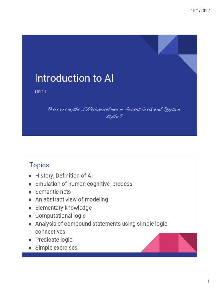 A Brief History of Artificial Intelligence: From Ancient Myths to ...