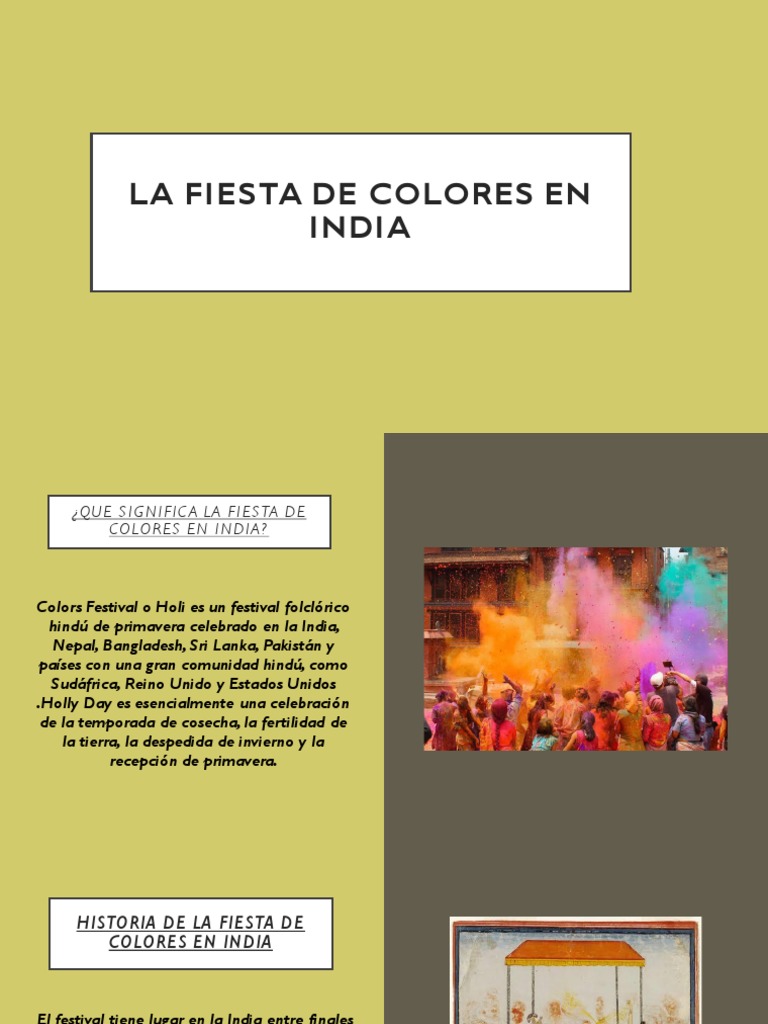 La Fiesta de Colores en India | PDF