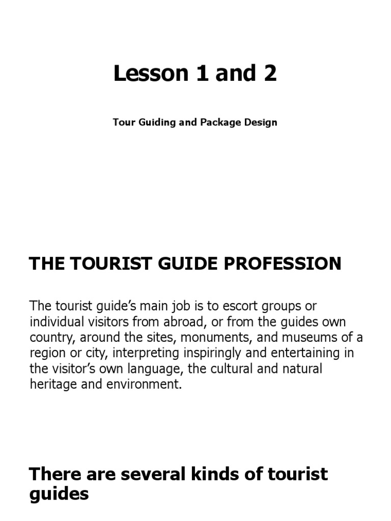 Introduction to Tour Guiding Essentials | PDF | Museum