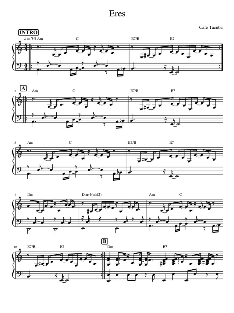 Cafe Tacuba - Eres | PDF