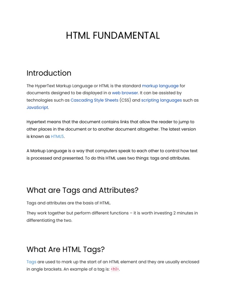 HTML Fundamental Daffa Faiz Athallah | PDF | Html Element | Html