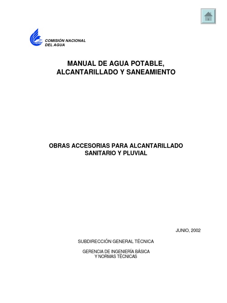 Manual de Agua Potable Alcantarillado y | PDF | Alcantarillado | Tubería (transporte de fluidos)