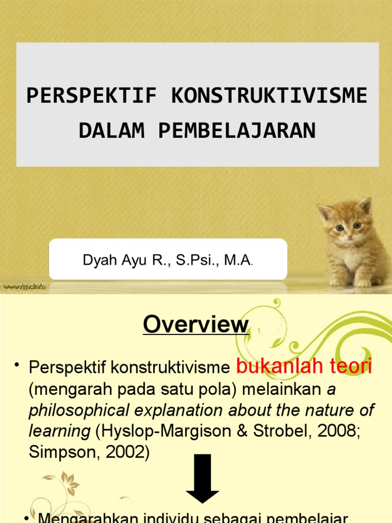 Pembelajaran Konstruktivisme | PDF