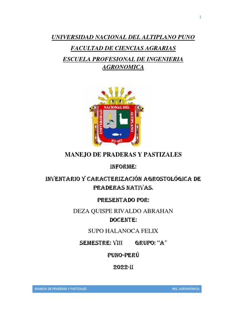 Impre Agrostología | PDF | Tallo de la planta | Pasto