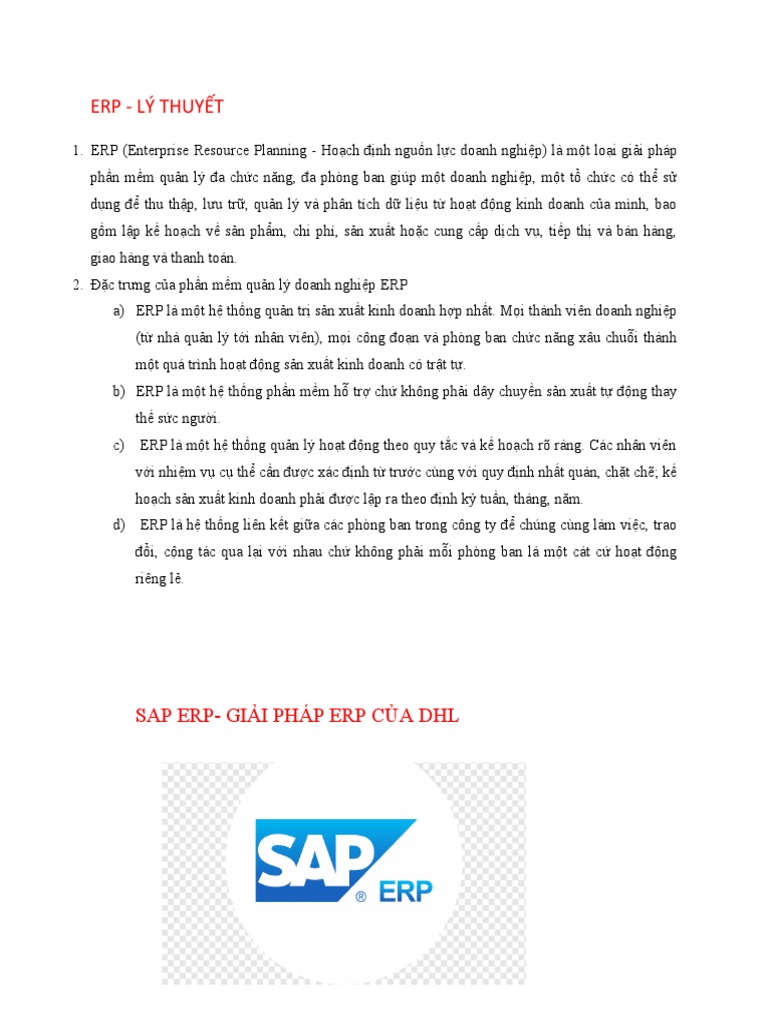 Hệ thống ERP | PDF