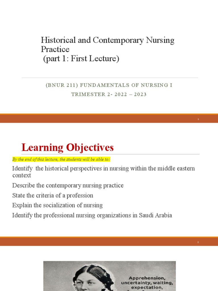 Overview of Contemporary Nursing Practice | PDF | Nursing | Saudi Arabia