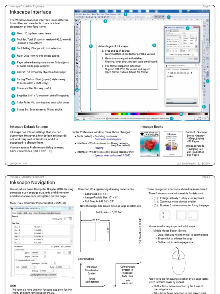 InkscapeTutorial 1903 | PDF | Software | Computing