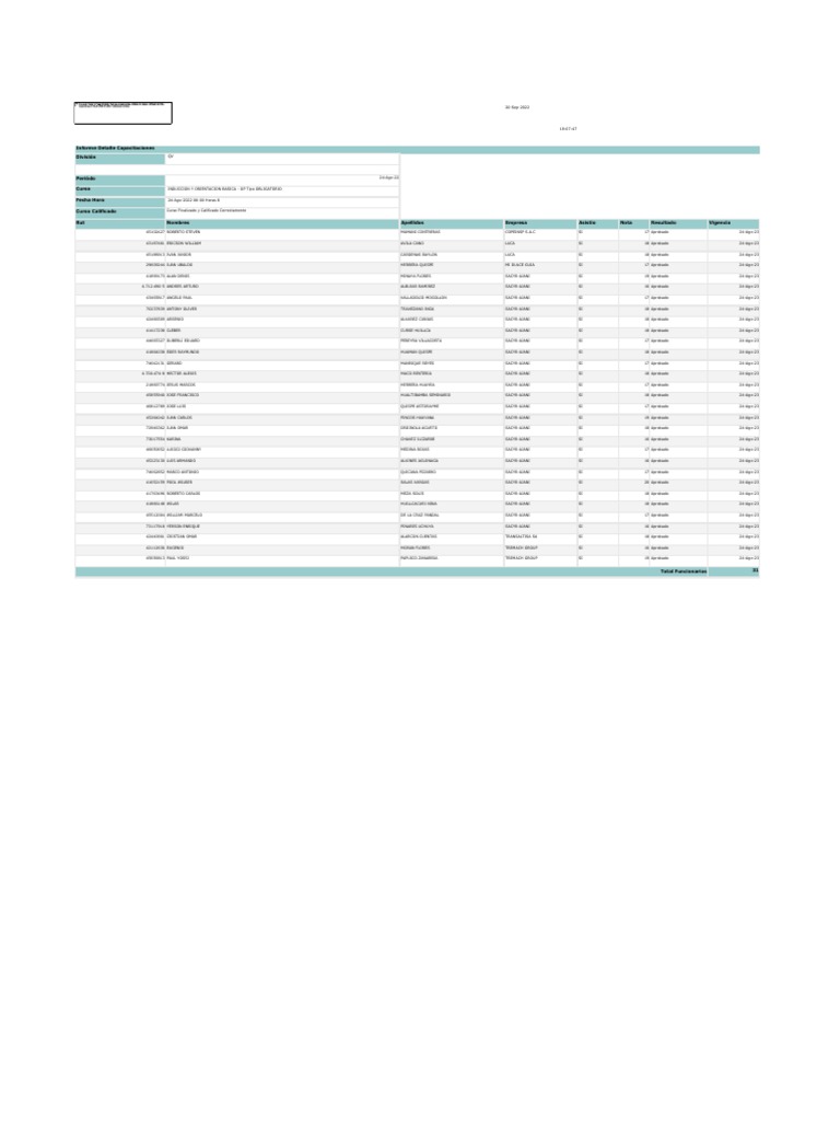 Capacitacion-20220824 1 | PDF