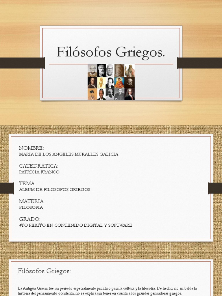 Filósofos Griegos | PDF | Platón | Filosofía griega antigua