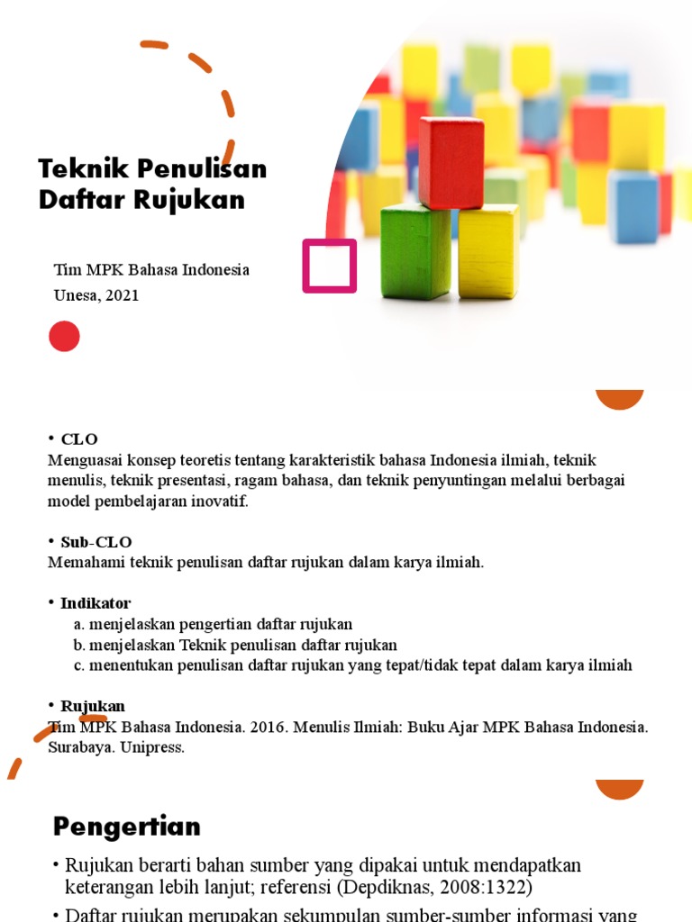 13 Teknik Penulisan Daftar Rujukan | PDF
