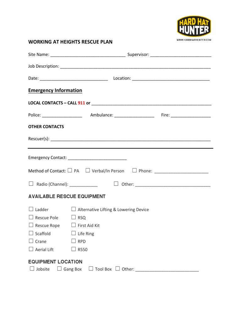 Wah Rescue Plan | Download Free PDF | Emergency | Safety