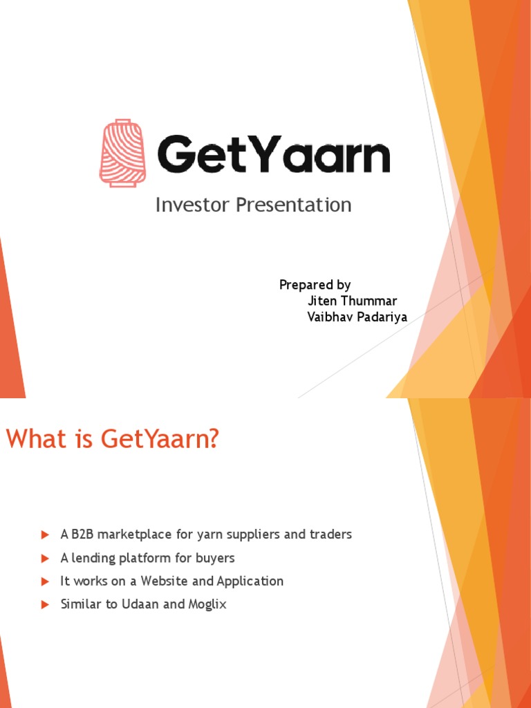 Get Yaarn | PDF | Procurement | Supply Chain