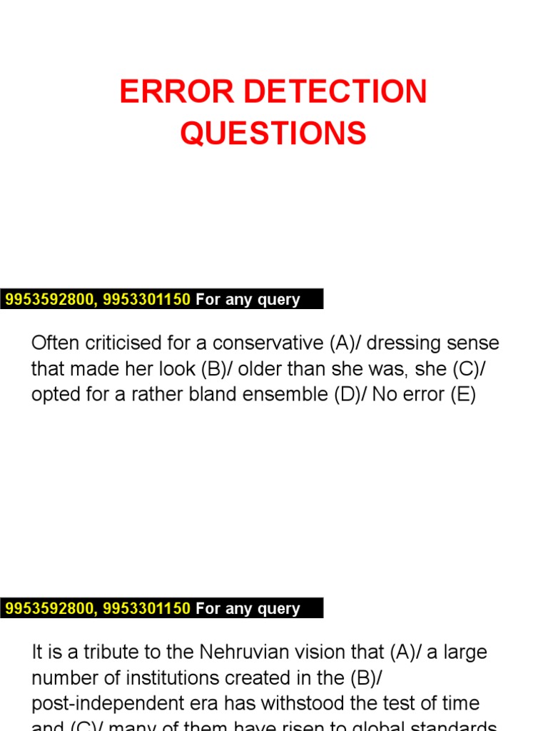 Ssc Cgl Error Detection Class 56 14 November 2022 Pdf