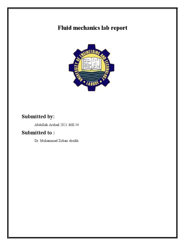2021-ME-54 Lab Report | PDF | Vortices | Buoyancy
