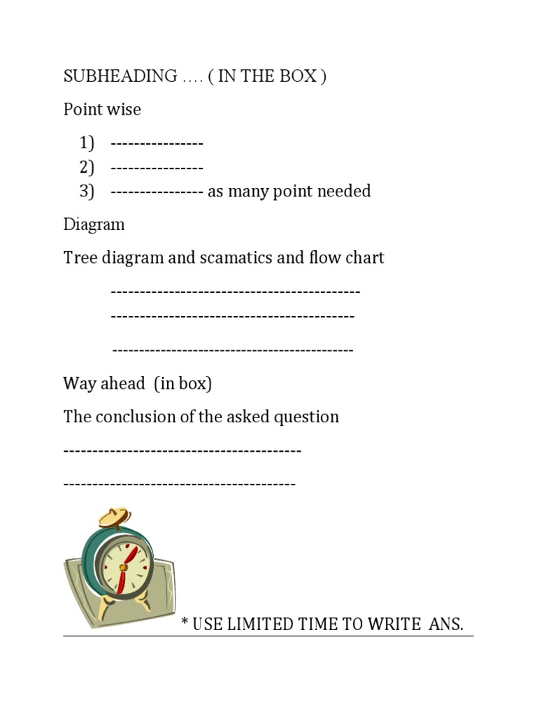 Answer Writing Format | PDF