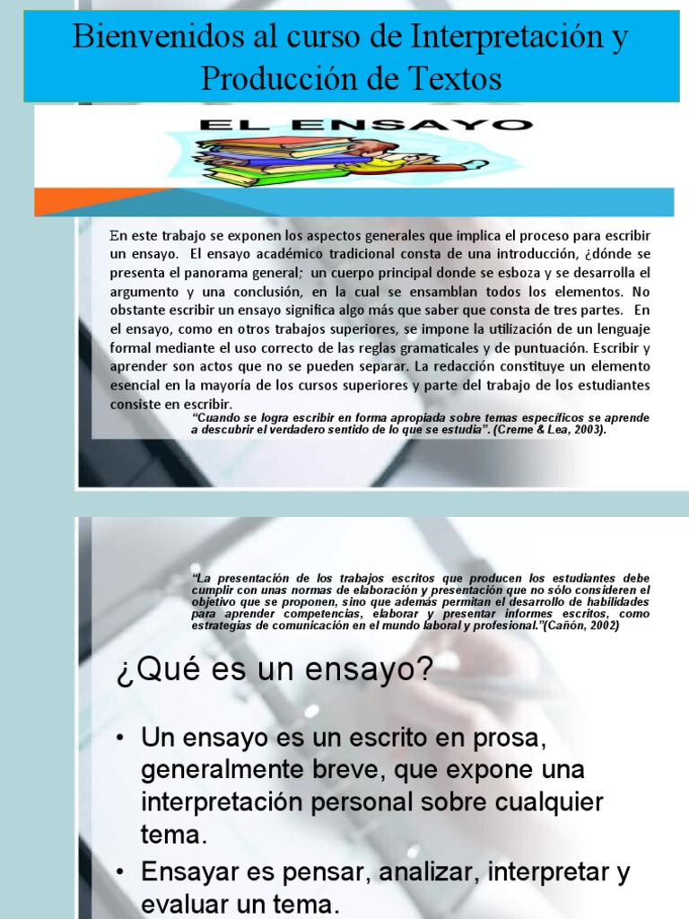Guía completa para la redacción de ensayos académicos | PDF | Ensayos ...