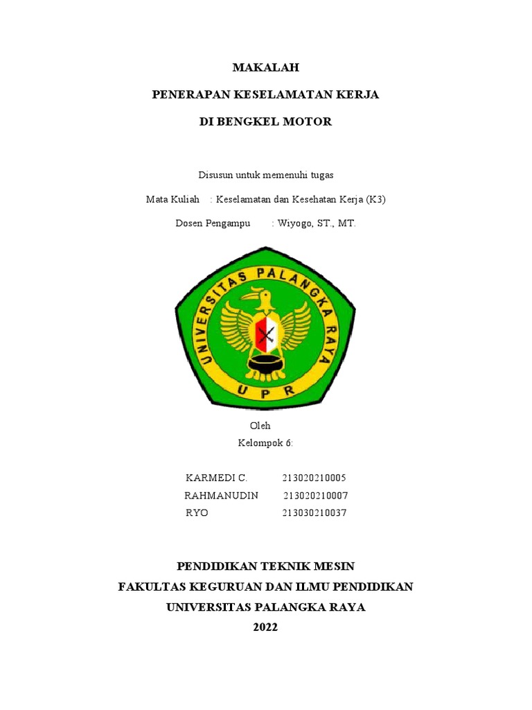MAKALAH K3 Kelompok 6 | PDF