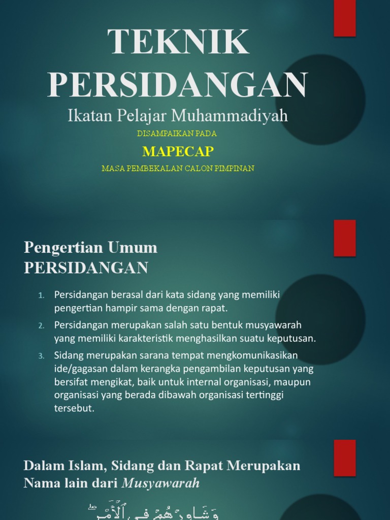 Teknik Persidangan | PDF