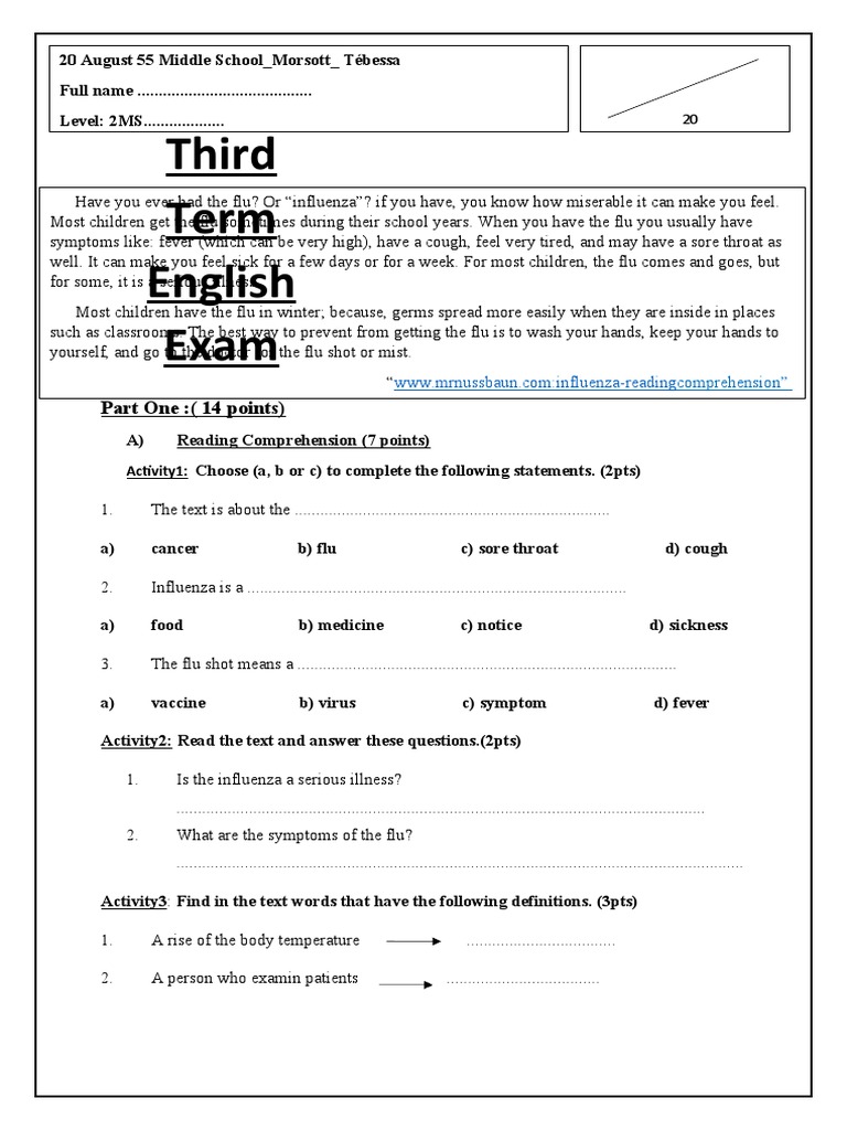 2ms Third Exam | PDF | Influenza | Influenza Vaccine