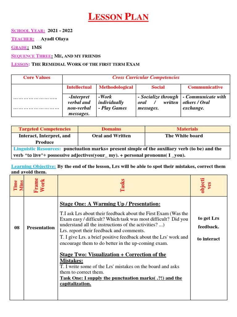 Remedial Work of 1ms Exam | PDF | Communication | Linguistics