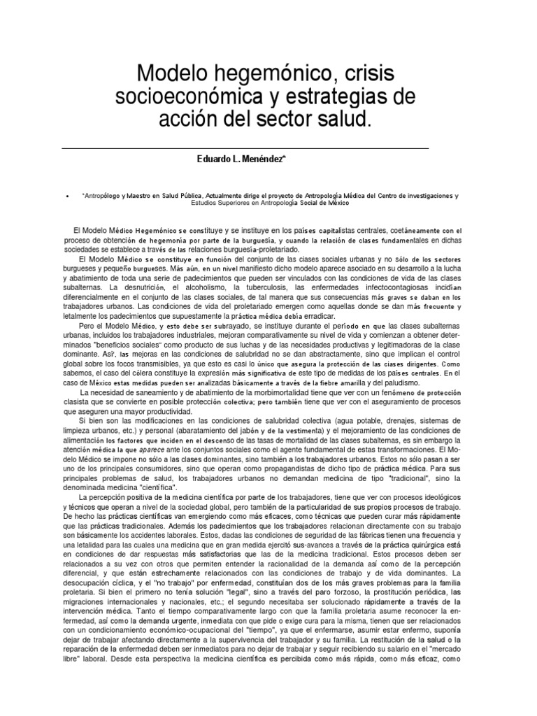 Modelo Hegemonico | PDF