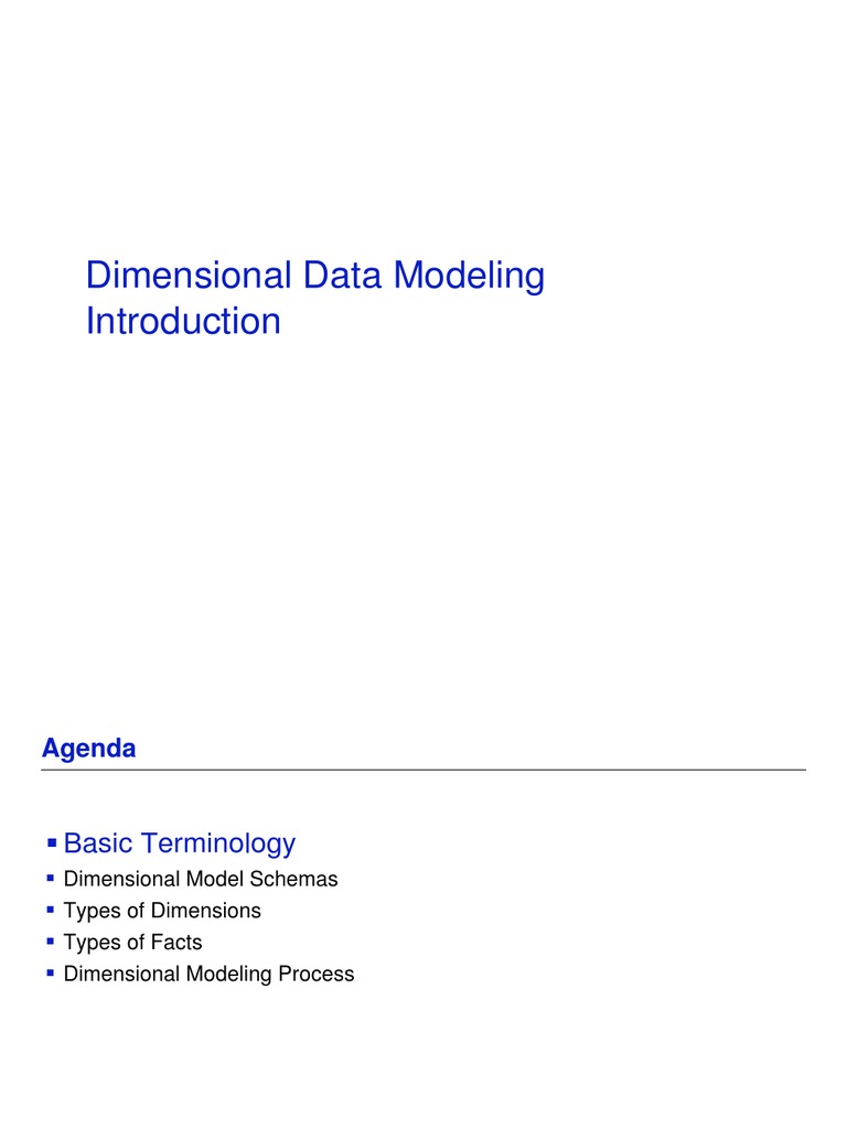 Dimensional Data Modeling Introduction | PDF | Databases | Data Management