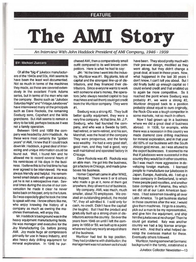 The Ami Story | PDF