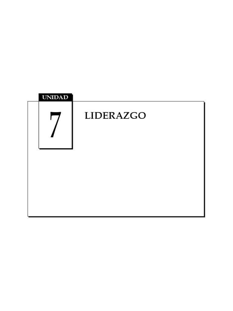 Liderazgo | PDF | Liderazgo | Comportamiento