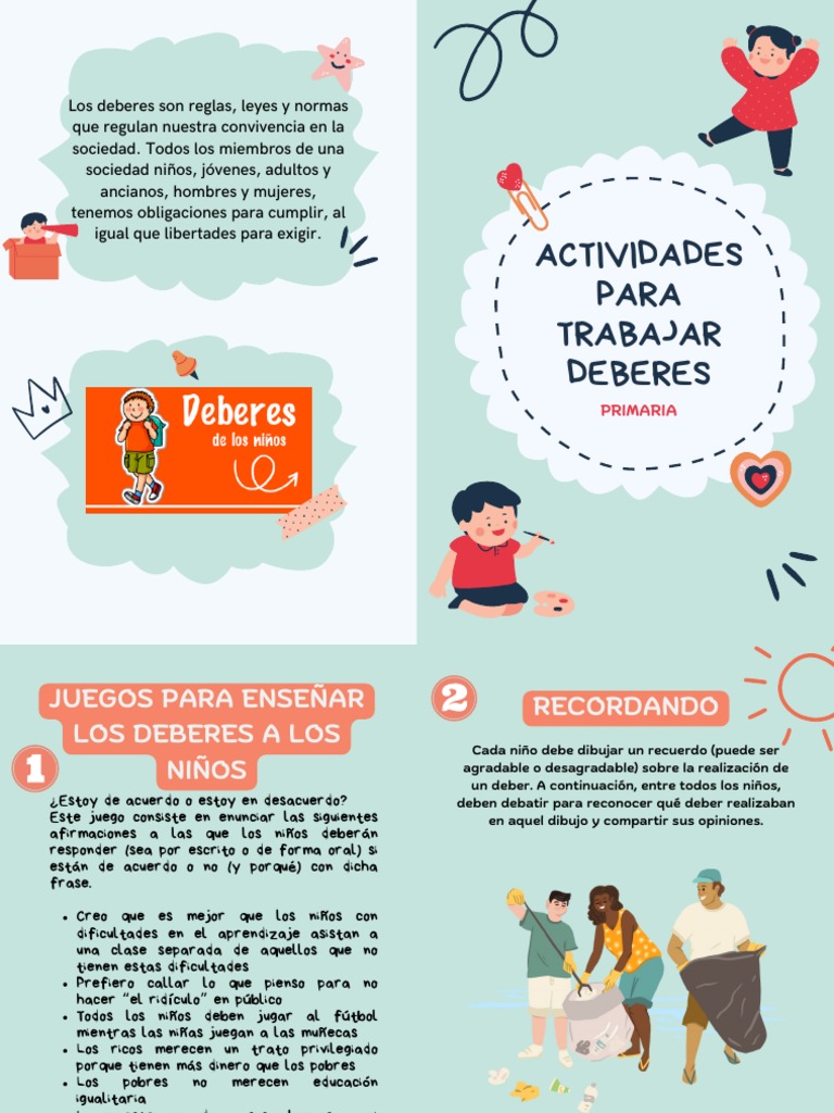 Deberes y normas para niños en primaria | PDF | Salud y bienestar