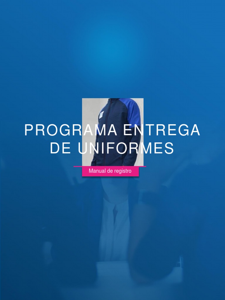 Manual Entrega de Uniformes (Sistema de Control Escolar) | PDF ...