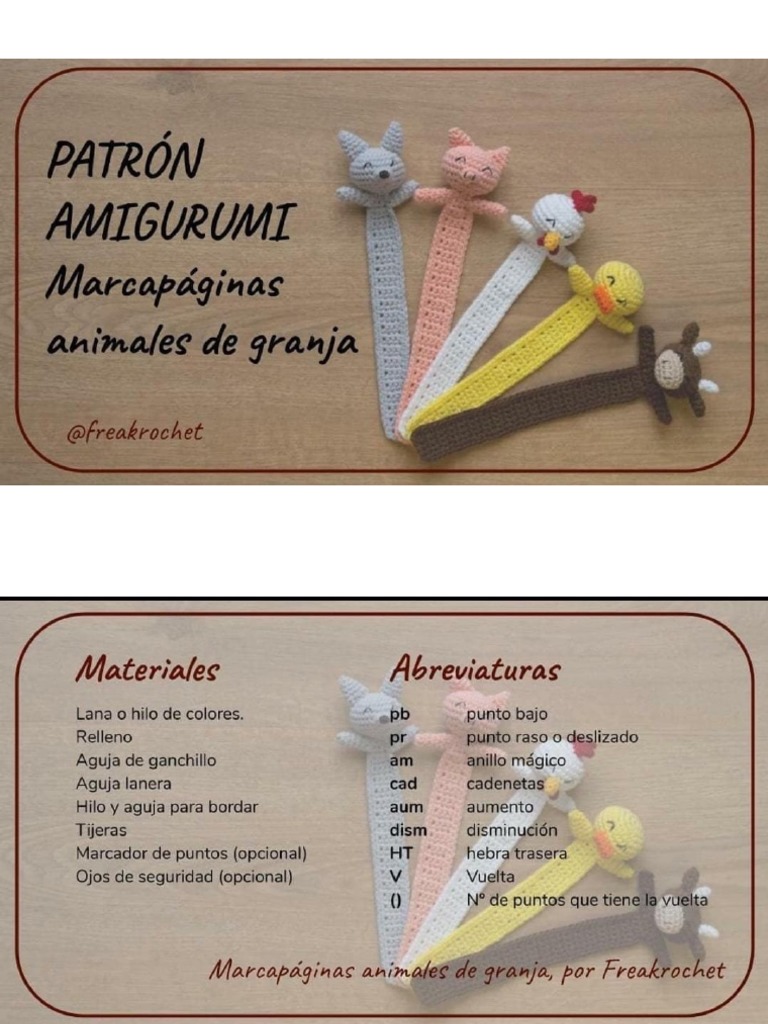Marcapáginas Animalitos | PDF
