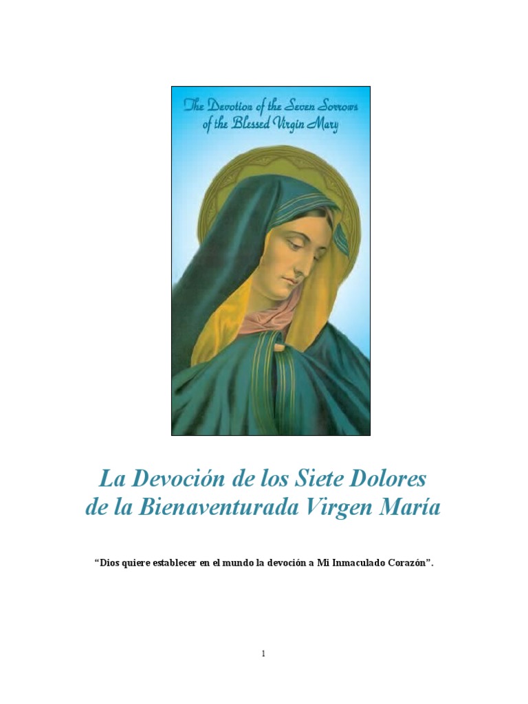 Devocion de Los Siete Dolores | PDF | María, madre de Jesús | Rosario