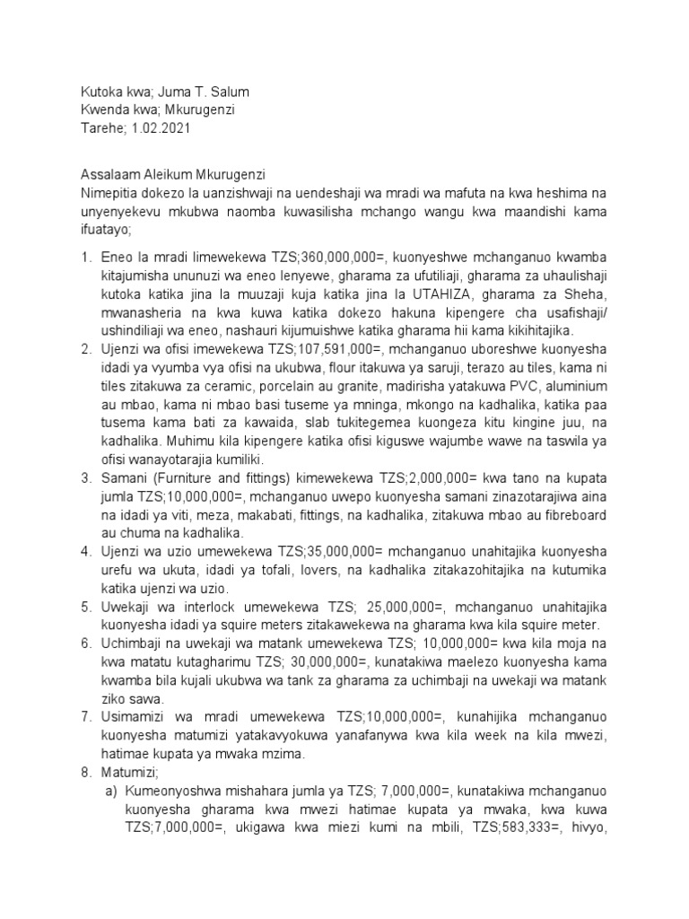 Mradi Wa Mafuta | PDF