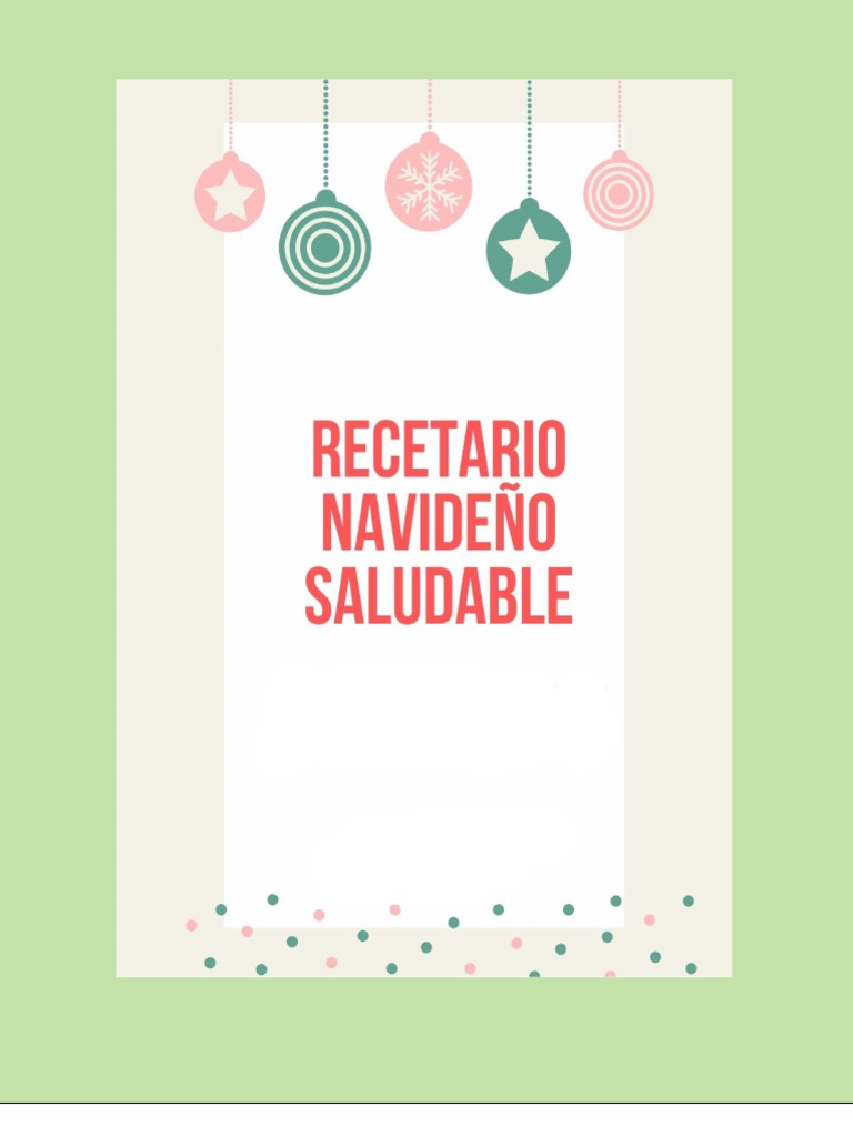 Recetario Navideño Saludable | PDF | Panes | Relleno