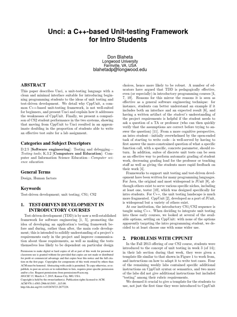 Cppunitpdfreference Pdf Programming Constructor Object Oriented Programming
