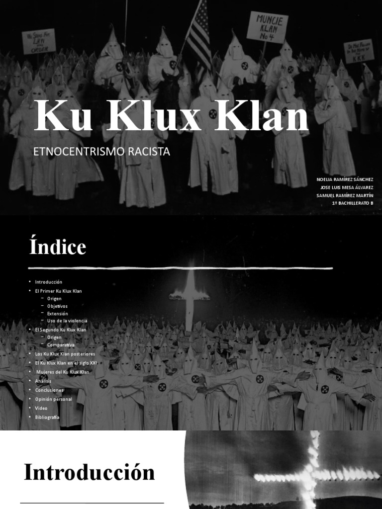 Historia del Ku Klux Klan | PDF | Ku Klux Klan | Política y raza