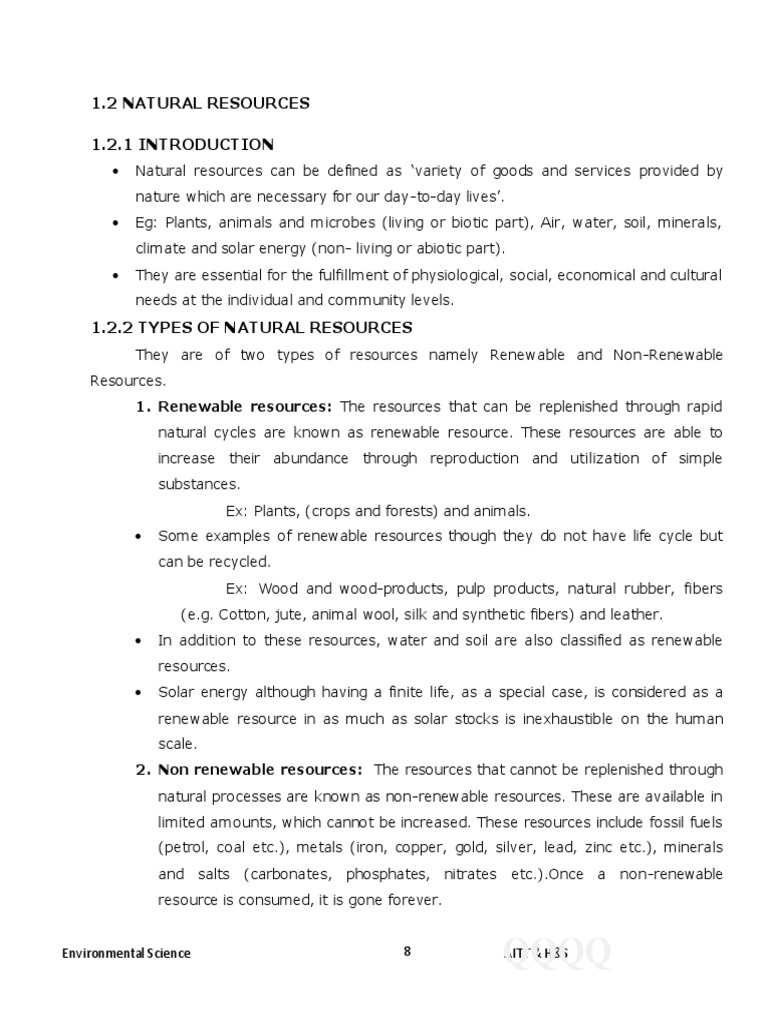 Unit 2 - Environmental-Studies-Lecture-notes | PDF | Groundwater | Flood