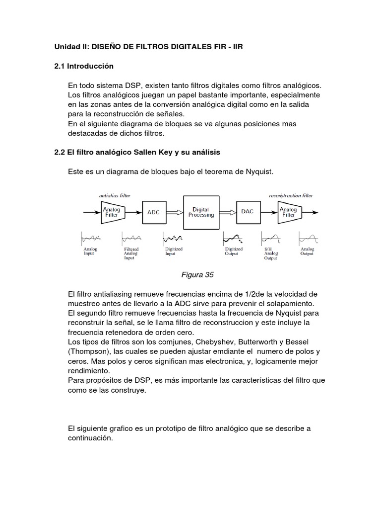 Diseño de Filtros Digitales FIR-IIR | PDF | Filtro electronico ...