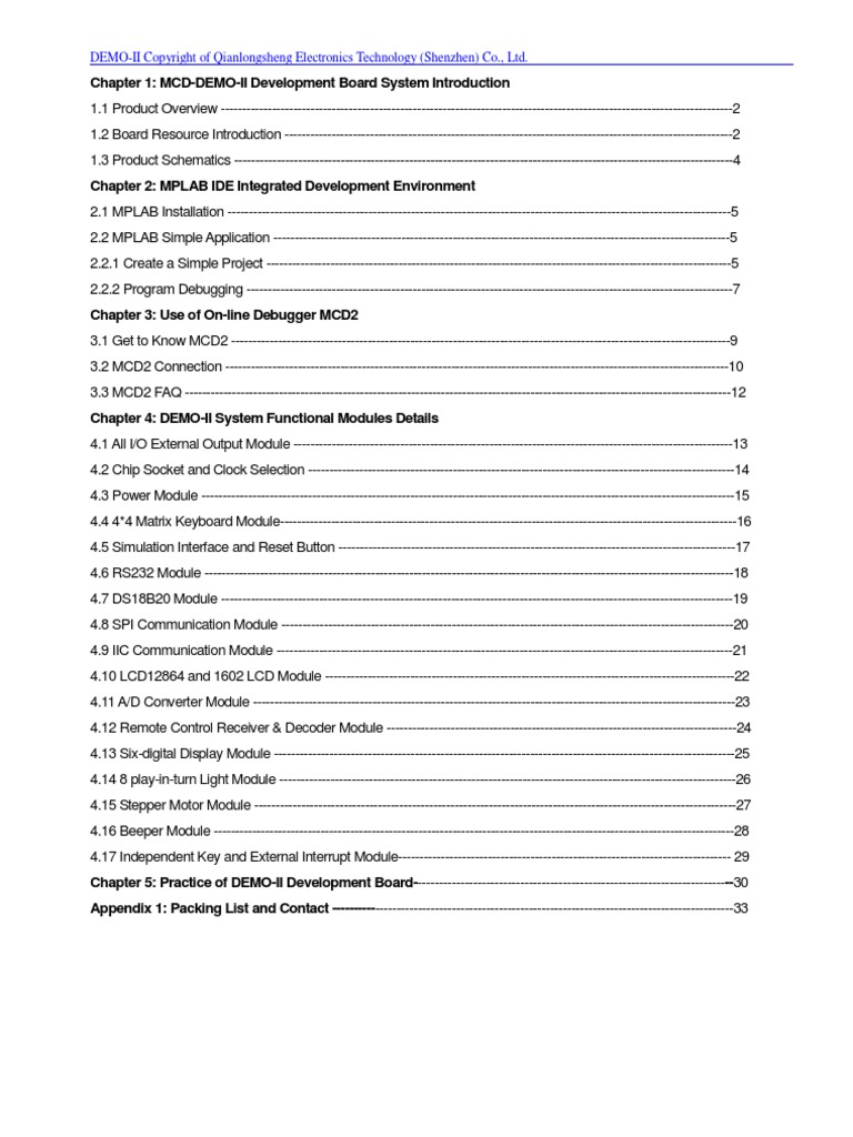 MCD Demo2 Manual en | PDF | Pic Microcontroller | Personal Computers