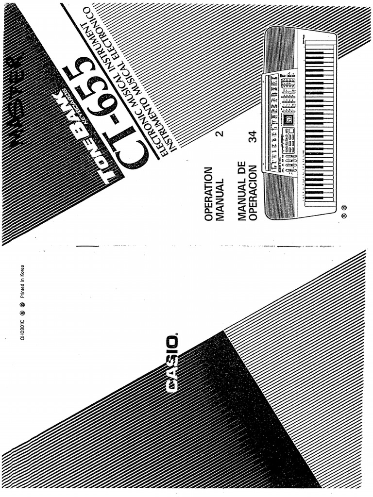 Casio CT-655 Instruction Manual | PDF