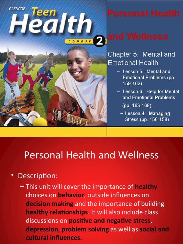 Emotional Health Power Point | PDF | Stress (Biology) | Mental Disorder