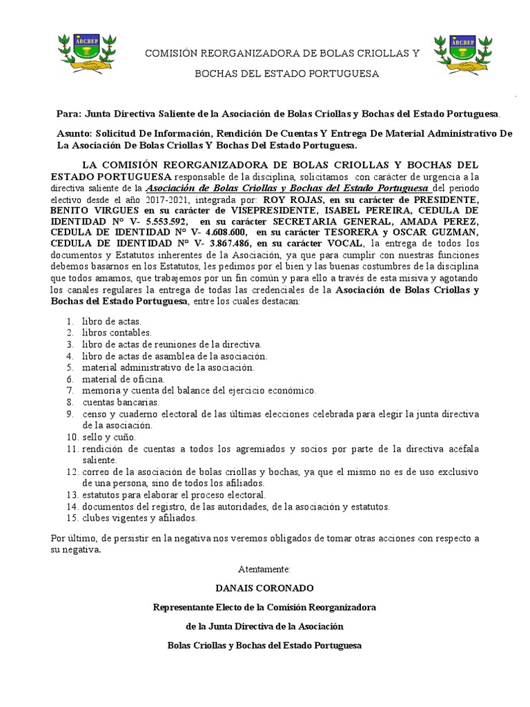 Solicitud de Documentos | PDF | Gobierno