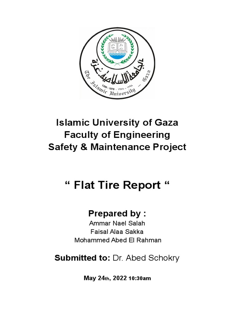 Flat Tire Report | PDF | Tire | Vehicles