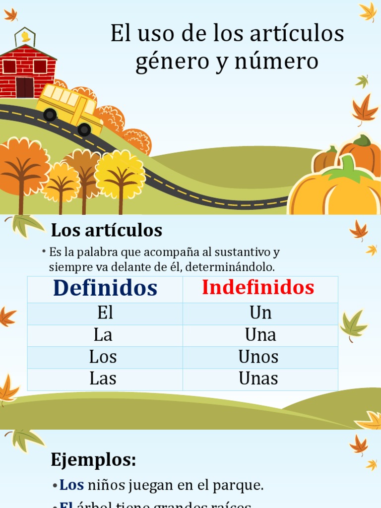 El Uso de Los Artículos | PDF