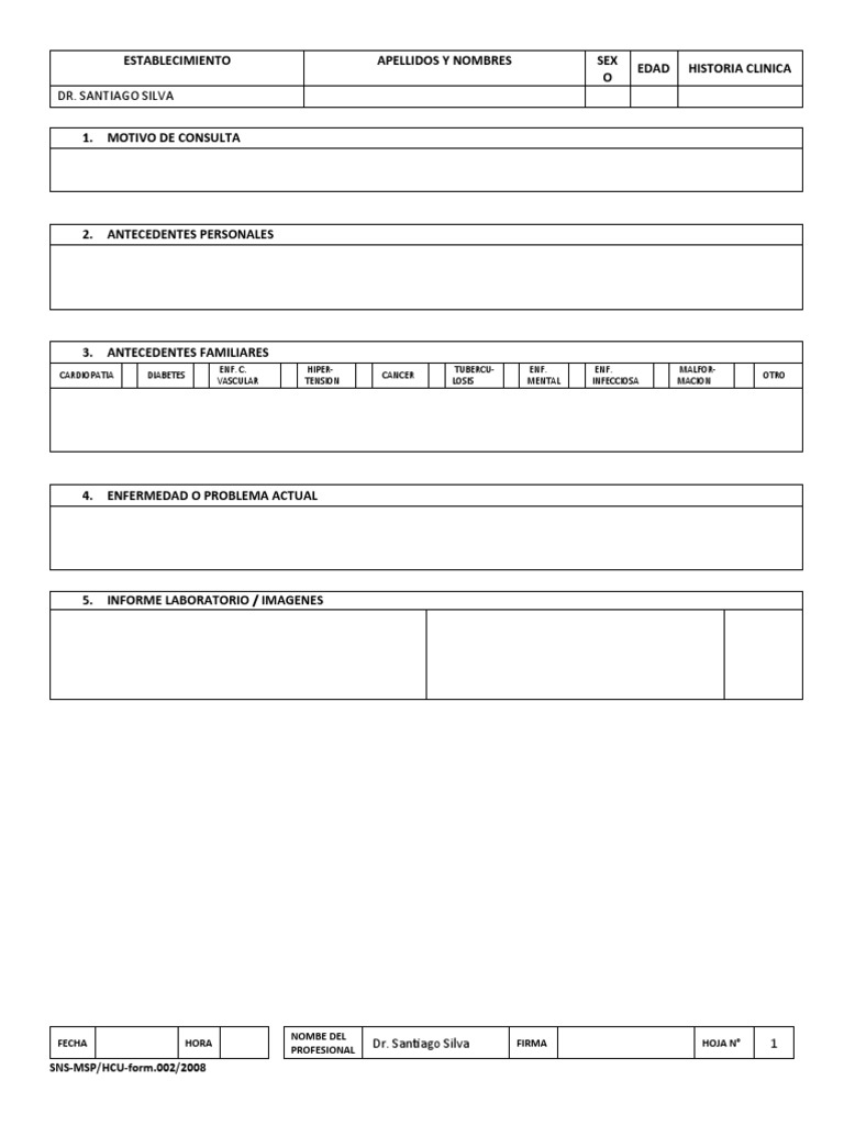 Formato Consulta Medica | PDF