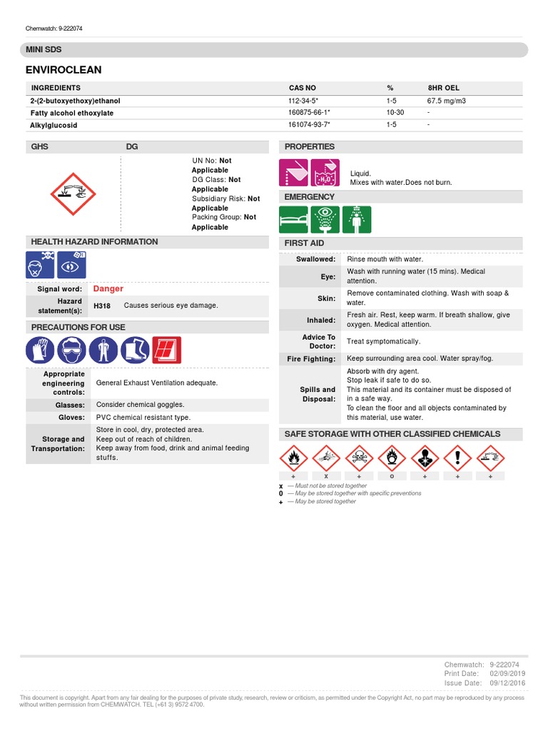 Enviroclean 25 LTR | PDF | Water | Firefighting