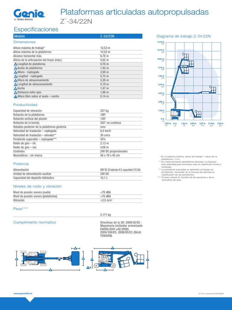 Ficha Tecnica Genie Z-34-22N | PDF | Diseño | Componentes
