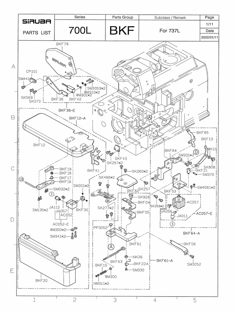 700L Attachment Parts List 20220930 | PDF