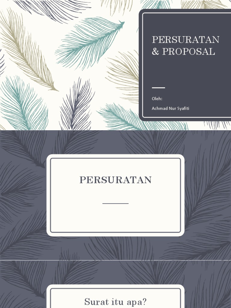 Persuratan Proposal | PDF