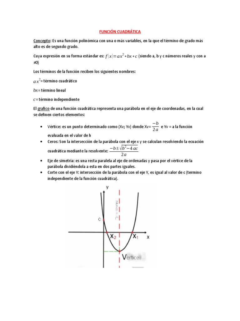 Función Cuadrática | PDF